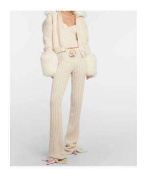 Magda Butrym Cable-knit Off-the-shoulder Tube Top