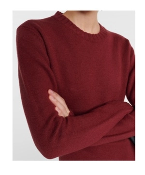JIL SANDER Asymmetrical Wool Midi Dress - Brown