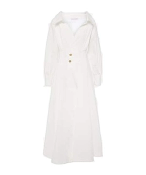 Altuzarra Isabela Cotton-blend Midi Dress - White