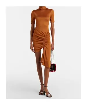 Christopher Esber Fusion Ruched Minidress