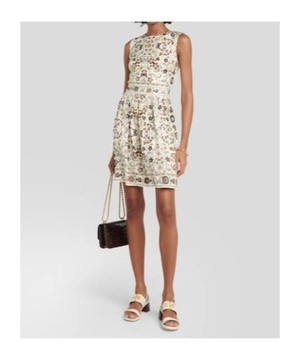 Tory Burch Printed Silk Minidress