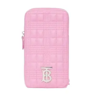 Burberry Lola Quilted Pouch Bag With Chain Strap