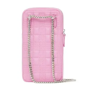 Burberry Lola Quilted Pouch Bag With Chain Strap