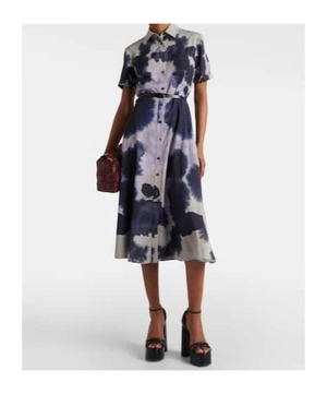 Altuzarra Kiera Printed Midi Shirt Dress