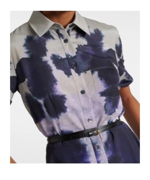 Altuzarra Kiera Printed Midi Shirt Dress