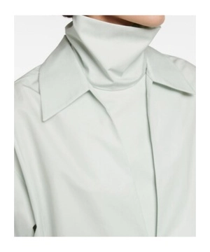 JIL SANDER V-neck Cotton Minidress