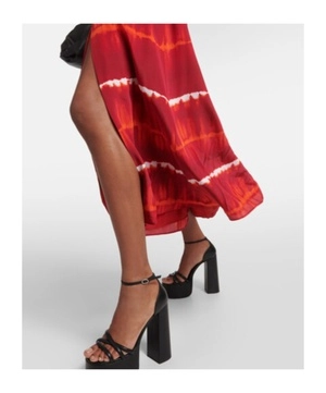 Altuzarra Printed Off-shoulder Silk Midi Dress