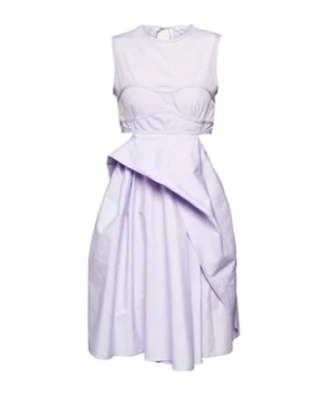 Cecilie Bahnsen Seero Cutout Cotton Minidress - White