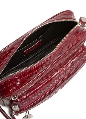 Acne Studios Crocodile Embossed Shoulder Bag