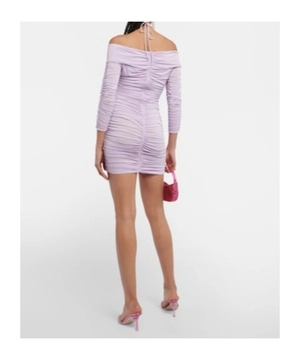 Magda Butrym Ruched Off-shoulder Minidress