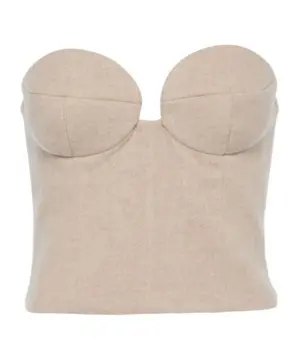 Magda Butrym Cashmere Bustier - Nude