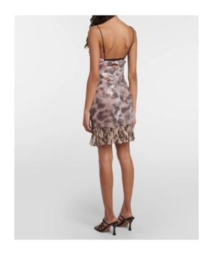 NENSI DOJAKA Sequin-embellished Cutout Minidress