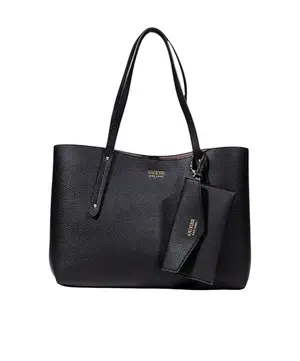 Guess Letter Logo Handbag - Black