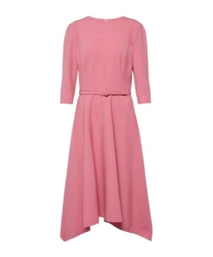 Oscar De La Renta Wool-blend Midi Dress - Pink