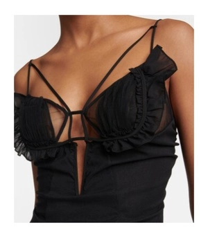 NENSI DOJAKA Frill-trimmed Minidress