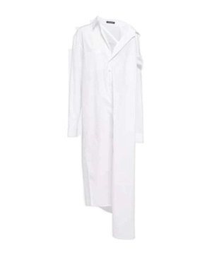 ANN DEMEULEMEESTER Henrietta Cotton Shirt Dress - White