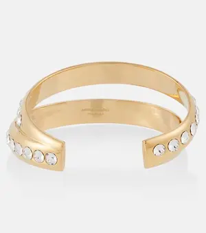 Amina Muaddi Jahleel Crystal-embellished Bangle