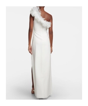 Giambattista Valli Asymmetric Tulle-trimmed Gown