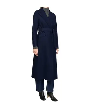 Harris Wharf London Pressed Wool Maxi Coat