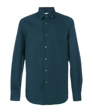 Aspesi Long-sleeved Button-down Shirt - Blue