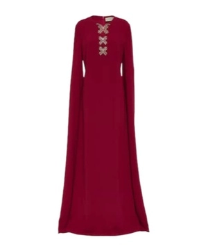 Elie Saab Embellished Crêpe Gown - Red