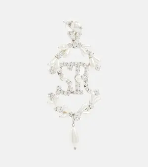 Simone Rocha Crystal-embellished Pearl Earrings