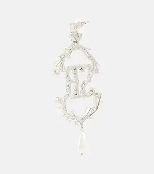 Simone Rocha Crystal-embellished Pearl Earrings