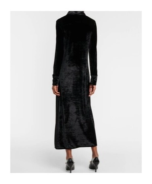 JIL SANDER Velvet Shirt Dress