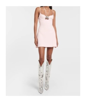 David Koma Embellished Halterneck Mini Dress