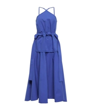 Proenza Schouler Cotton-blend Poplin Halterneck Midi Dress