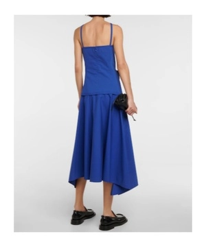 Proenza Schouler Cotton-blend Poplin Halterneck Midi Dress
