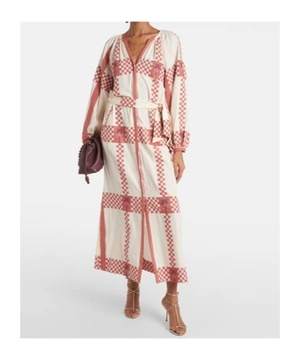 Johanna Ortiz Printed Cotton Midi Dress