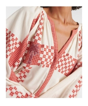 Johanna Ortiz Printed Cotton Midi Dress