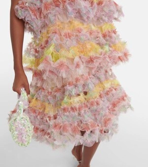 SUSAN FANG Tiered Midi Dress