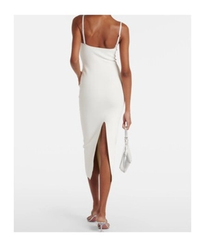 Galvan Sculpted Spiral Midi Dress