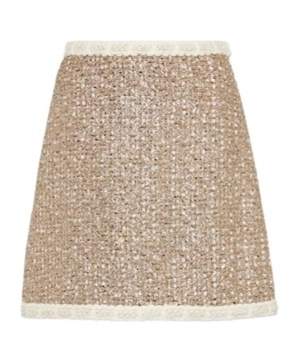 Giambattista Valli Tweed Miniskirt - Nude