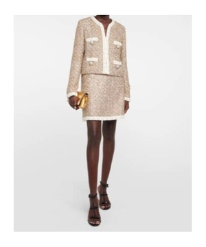 Giambattista Valli Tweed Miniskirt