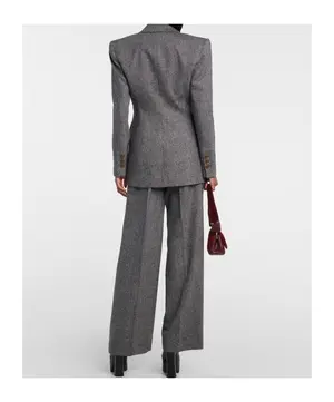 VIVIENNE WESTWOOD Wool-blend Double-breasted Blazer With Notched Lapels