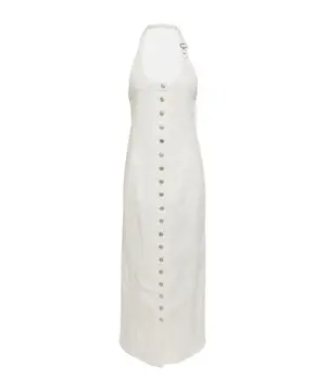 COURREGES Halter Neck Dress - White