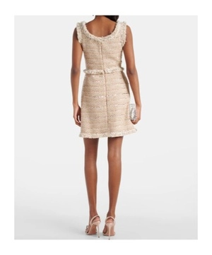 Giambattista Valli Fringed Bouclé Minidress