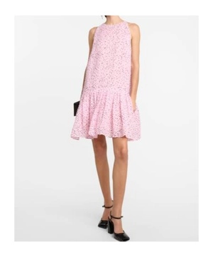 Oscar De La Renta Fil Coupé Minidress - Pink