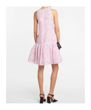 Oscar De La Renta Fil Coupé Minidress - Pink