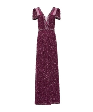 Jenny Packham Embellished Gown - Red