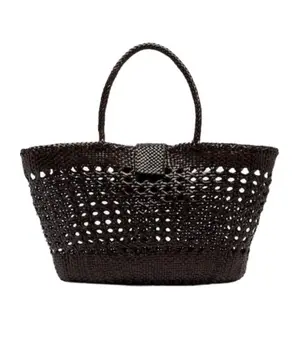 Rixo X Dragon Diffusion Lucine Leather Tote Bag - Black