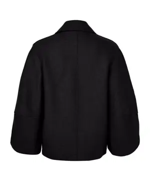 Harris Wharf London Puff-sleeved Jacket In Pressed Wool