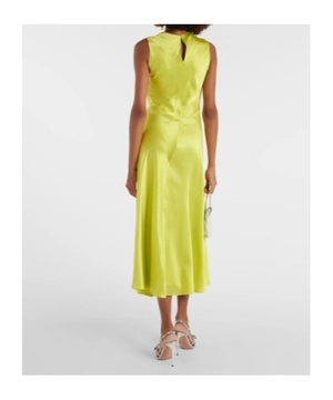 ROKSANDA Alma Gathered Silk Satin Midi Dress