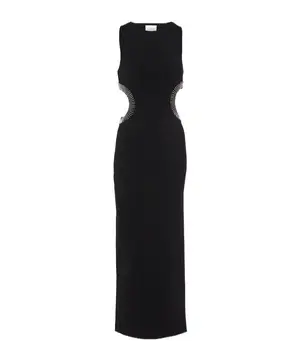 Galvan Mirrored Luna Cutout Maxi Dress - Black