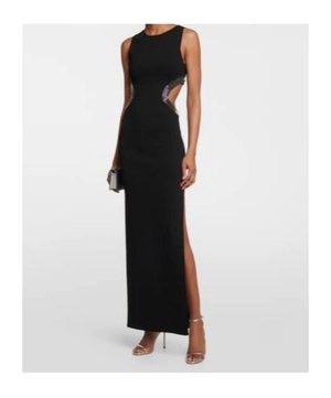 Galvan Mirrored Luna Cutout Maxi Dress