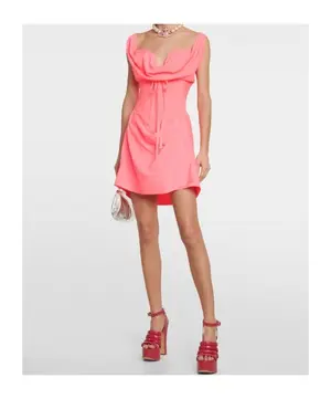 VIVIENNE WESTWOOD Draped Crêpe Minidress