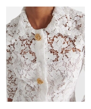 Oscar De La Renta Embellished Lace Midi Dress